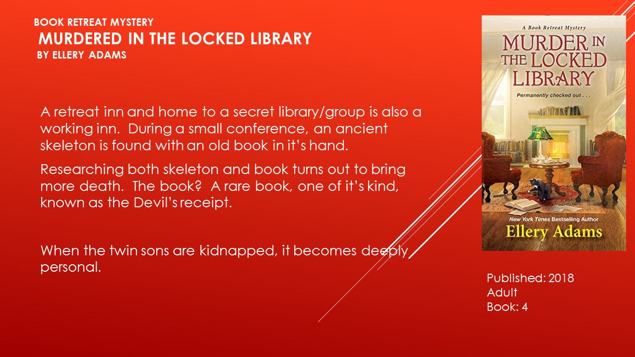 Young Adult Reading Machine: Book Retreat Mystery Murdered in the ...