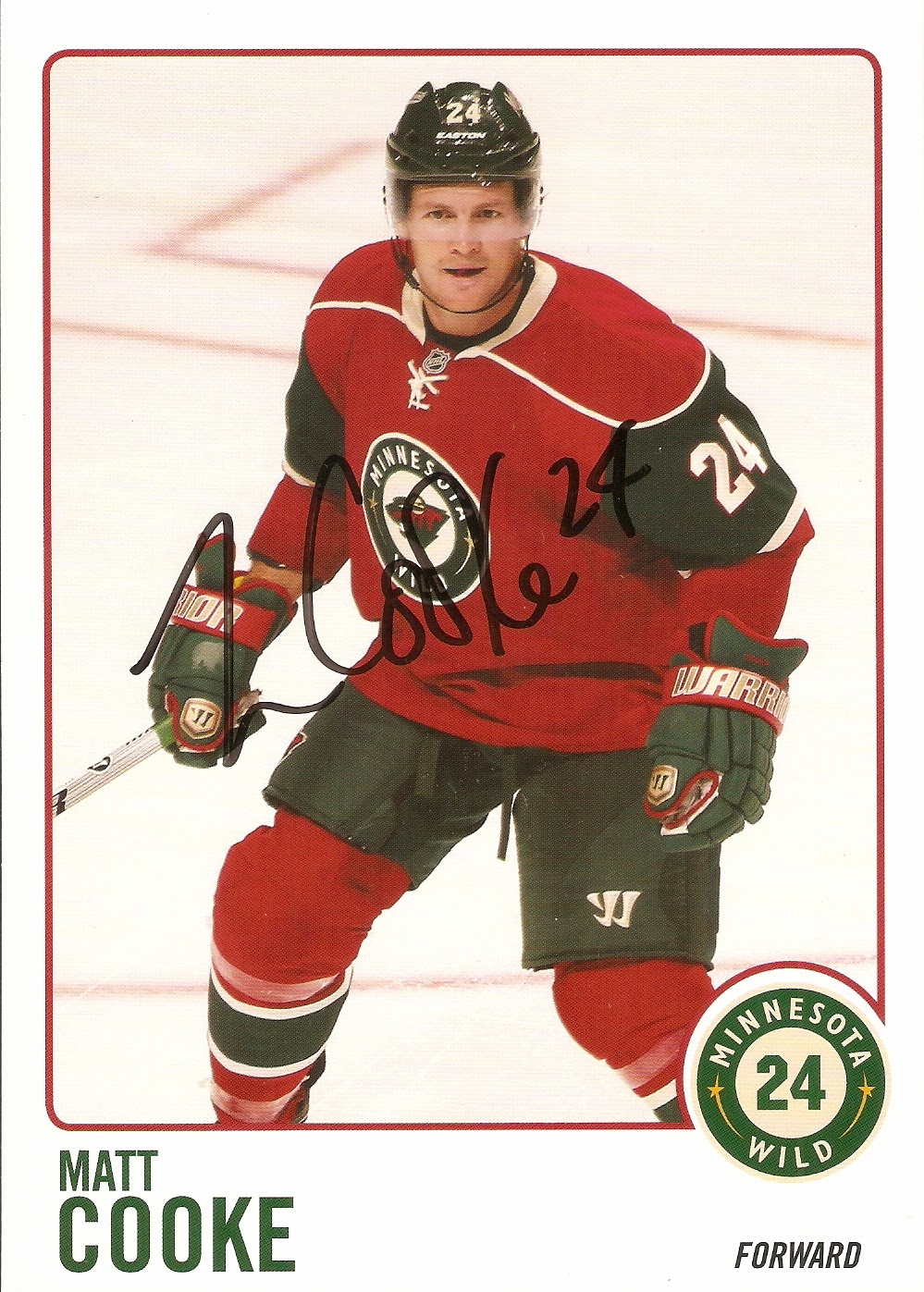 Cardboard Conundrum: Minnesota Wild Personal Appearance - Matt Cooke ...