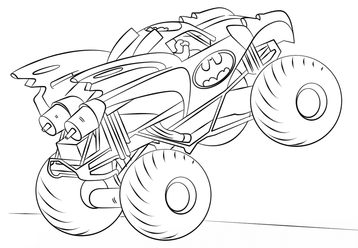 Mewarnai Gambar Mobil Monster Truck / Aneka Gambar Mewarnai 5 Gambar ...