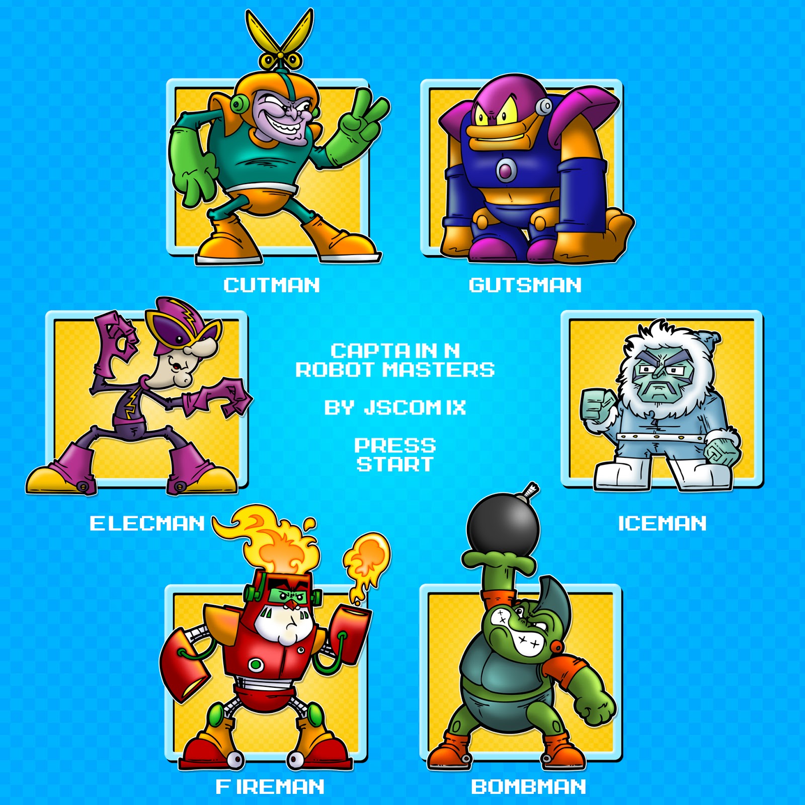 Random Stuff for Random Fun: Captain N: Robot Masters - NES Colors vs ...