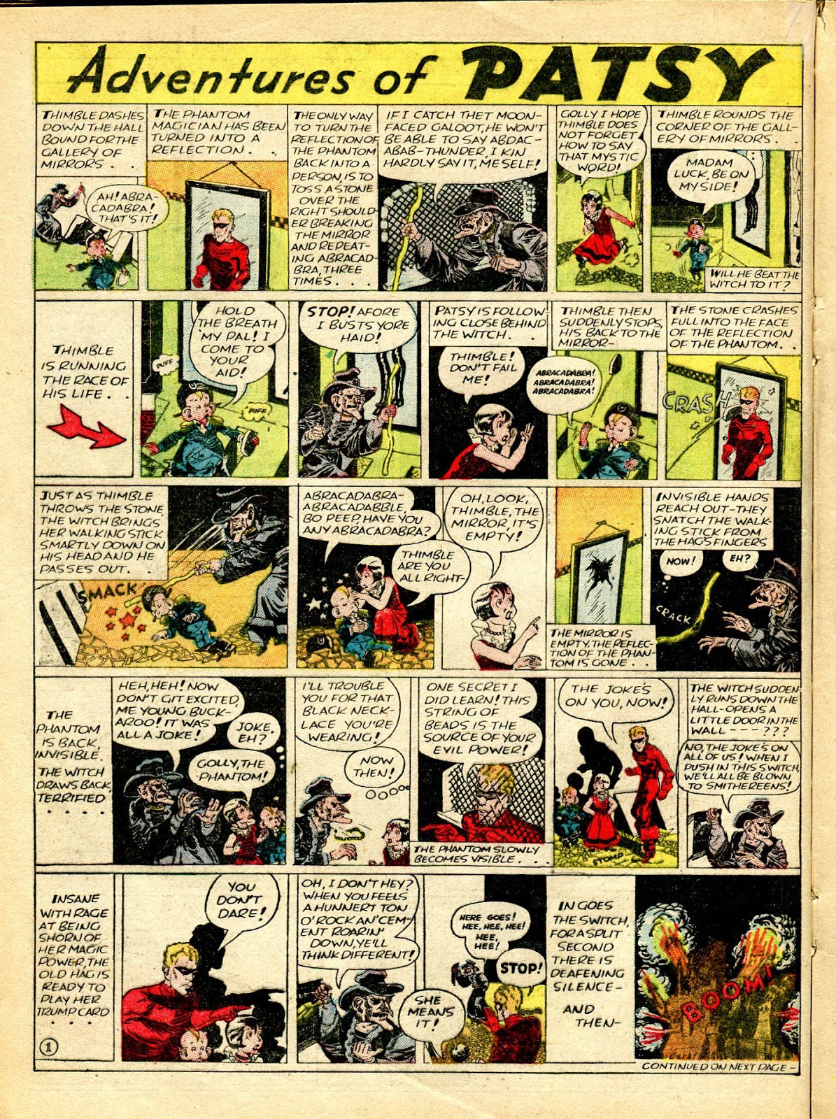 Four-Color Shadows: Patsy and the Phantom Magician-Mel Graff-1935 (1937)