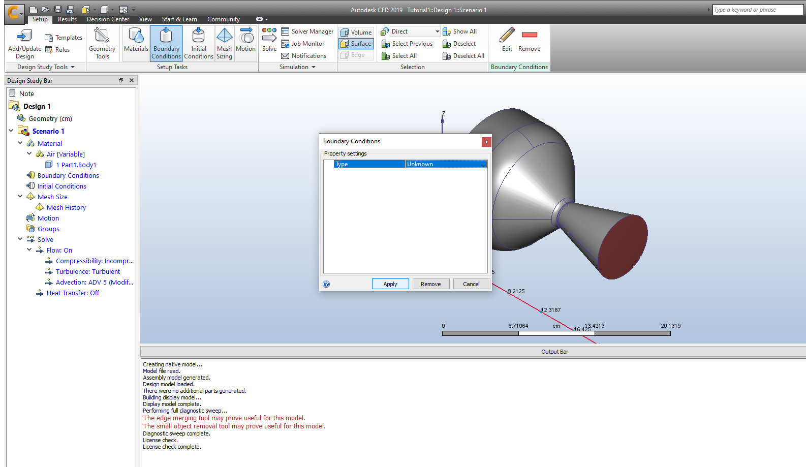 HOW TO DESIGN A CONICAL NOZZLE?