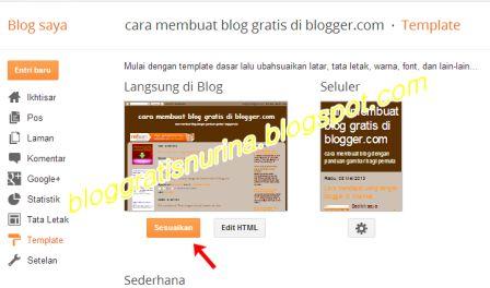 cara membuat blog gratis di blogger.com : Panduan cara merubah latar ...