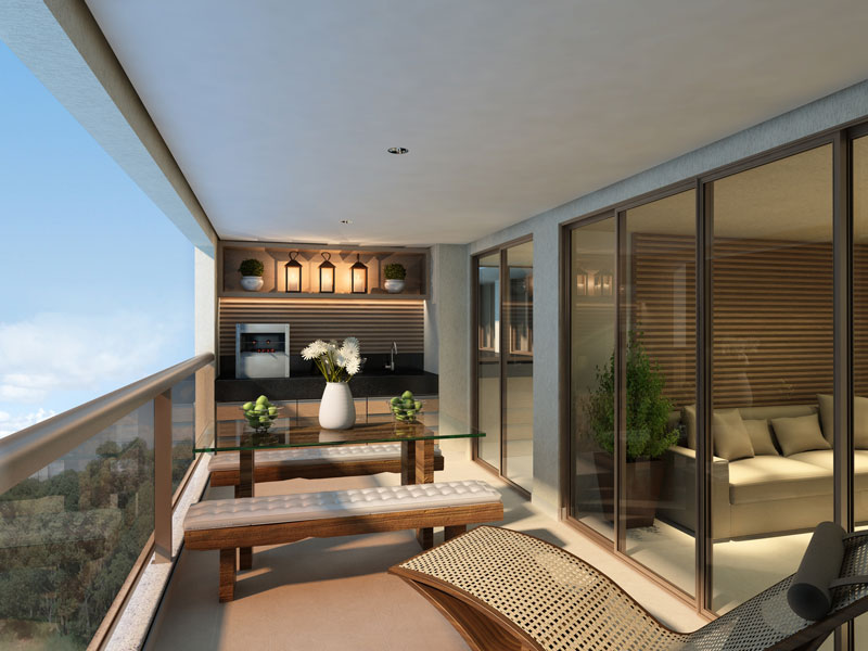 Varandas gourmet - Barraco Chic