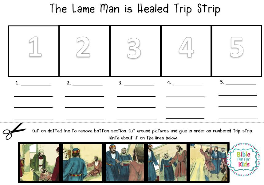 Peter and John Healed the Lame Man | Bible Fun For Kids