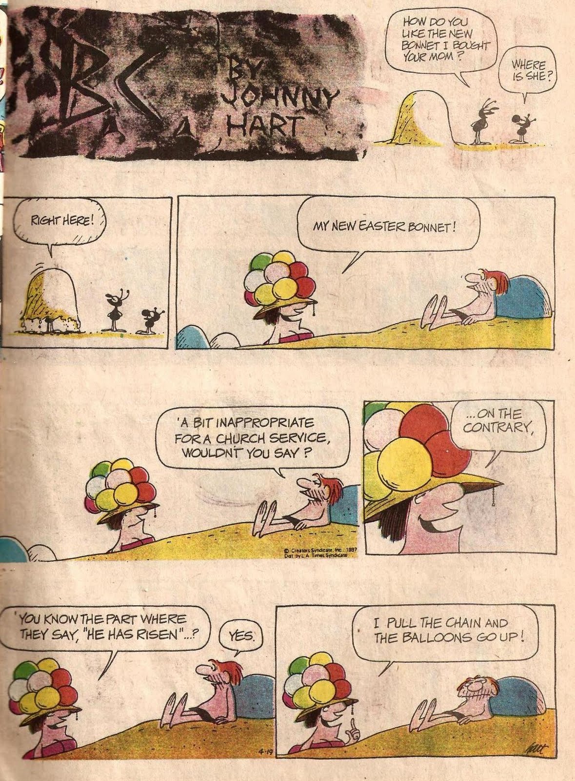 Sunday Comics Debt: BC's Easter Tradition