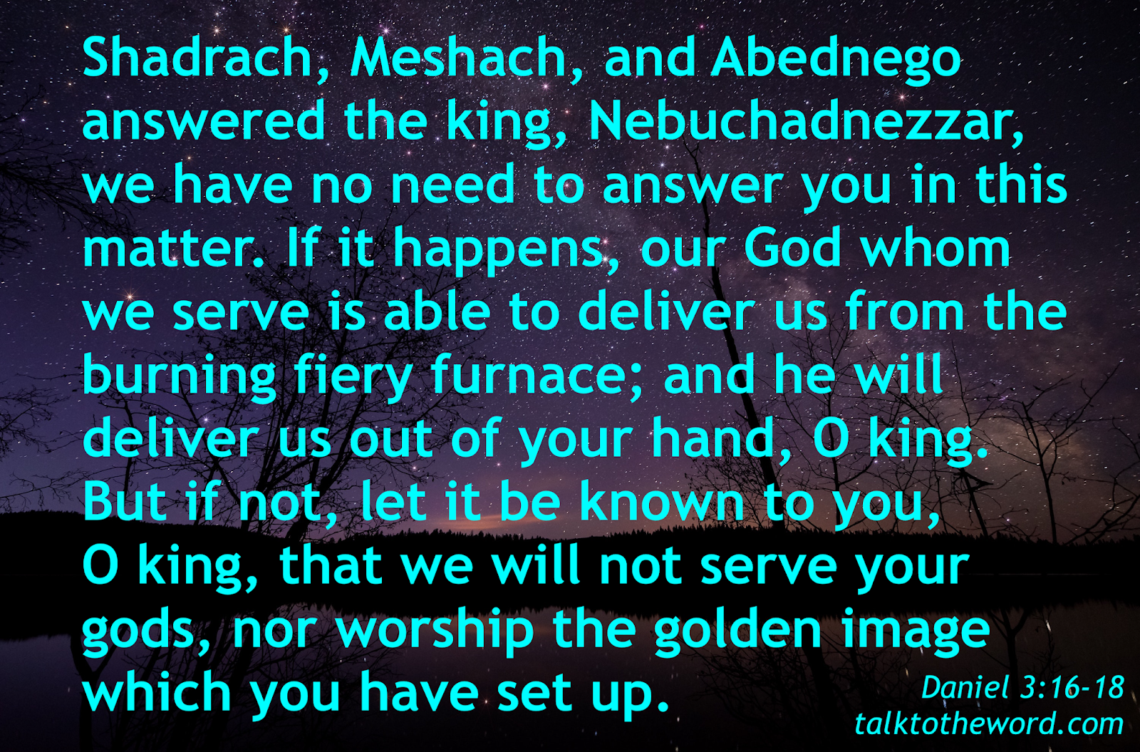 Daniel 3:16-18