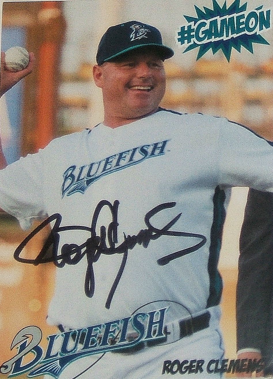 Atlantic League Baseball Autographs: Roger Clemens - Bridgeport ...