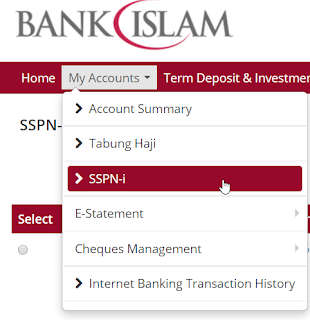 Bank Islam Transaction History