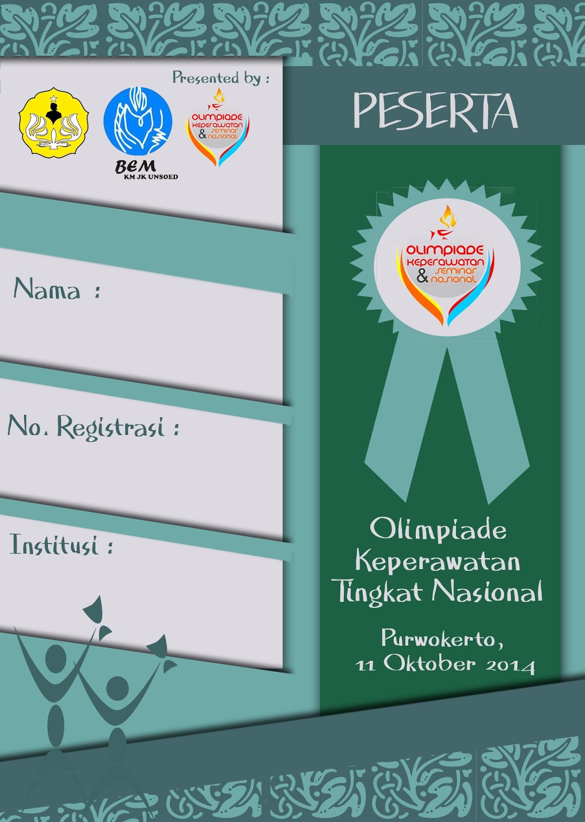 Ners. SaraHeditor: Design Cocard / Name Tag Kegiatan Mahasiswa