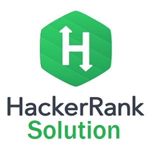 HackerRank Solution - Solutionofcodes-solving platform