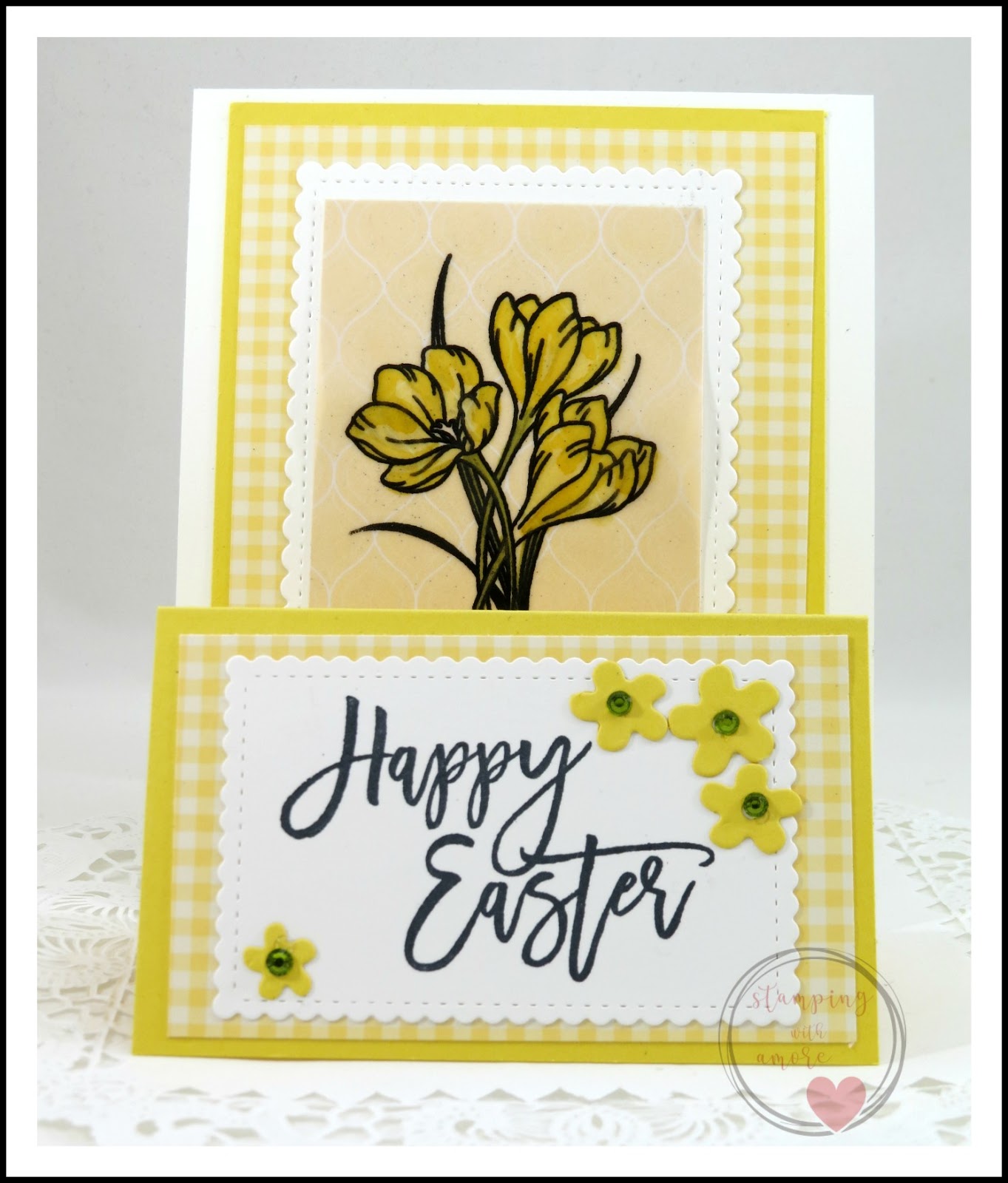 Stampingwithamore: EASTER DOUBLE EASEL CARD TUTORIAL