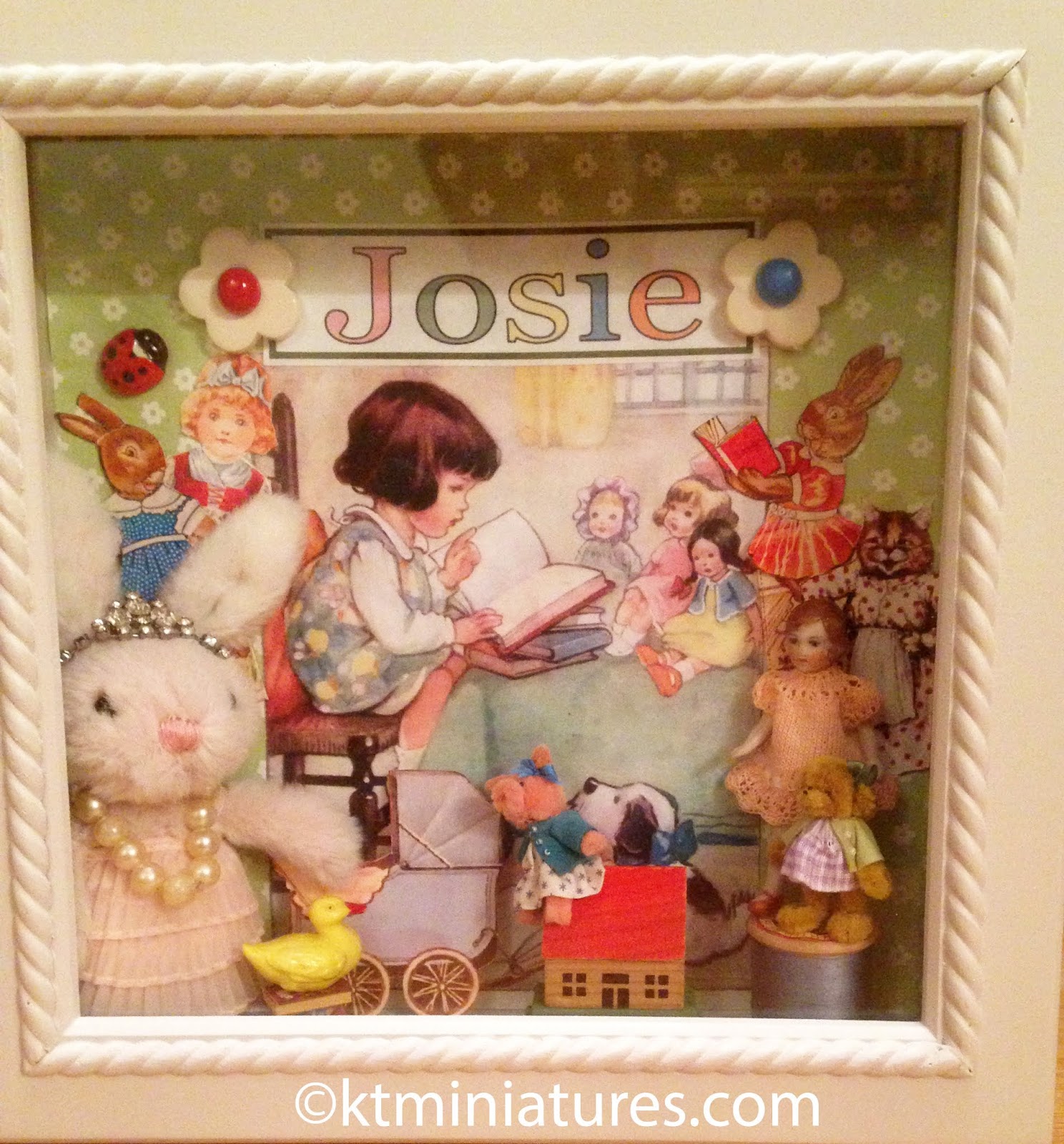 KT Miniatures Journal: Little Framed Scenes To Hang On The Nursery Wall...