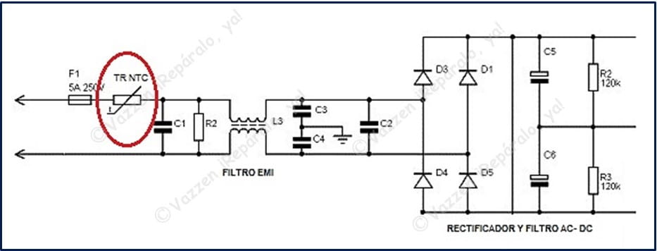 Qué es un Termistor NTC y como funciona: Usado en fuentes de voltaje ...