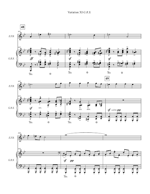 Elgar's Enigma Theme Unmasked: Variation XI (G. R. S.) with "Ein feste ...