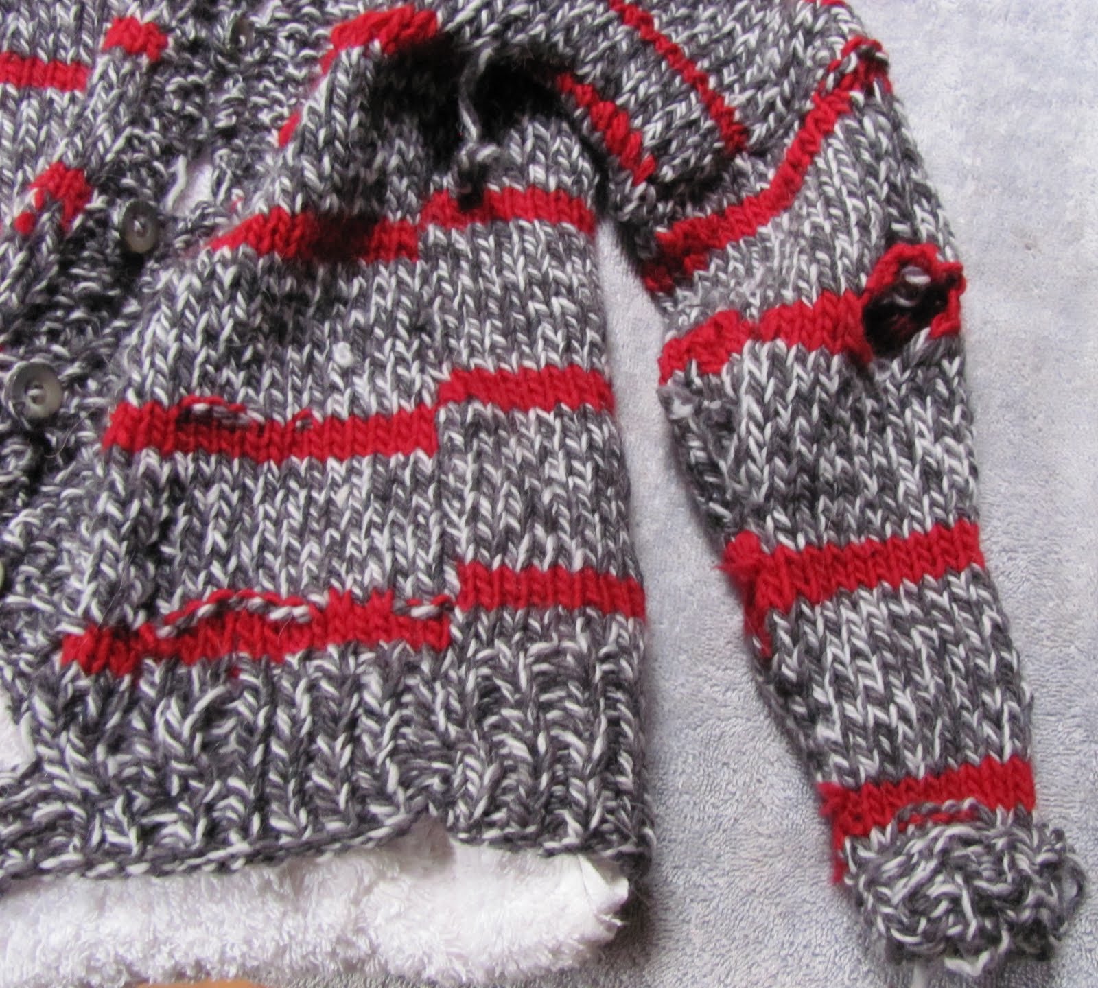 Fashioned by Lyndell: Musing about Distressed Knitting: part 2