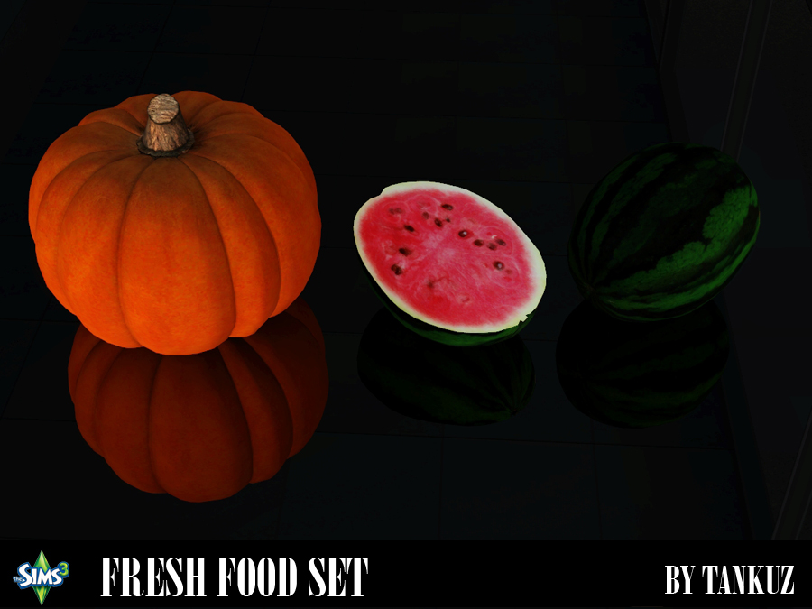 Tankuz Sims 3 Blog: The Sims 3. Fresh Food Set by Tankuz.