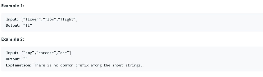 Leetcode 14. Longest Common Prefix