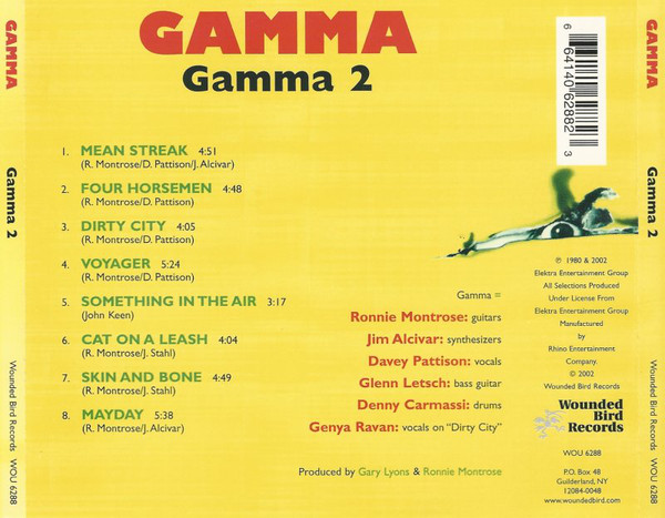 Classic Rock Covers Database: Gamma - Gamma 2 (1980)