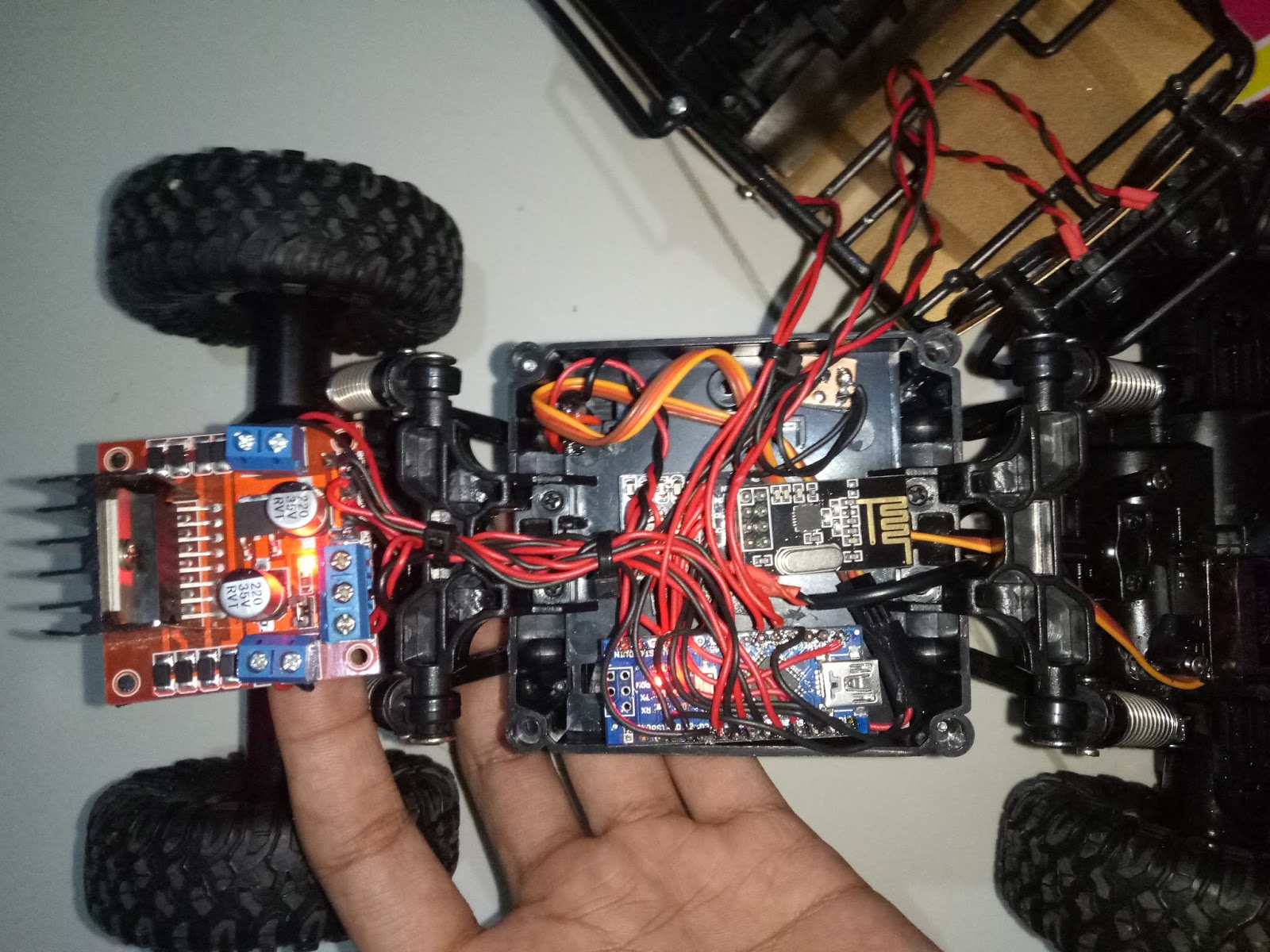 DIY RC CAR ARDUINO, NRF24L01, L298N DAN DILENGKAPI REALISTIC LIGHT ...
