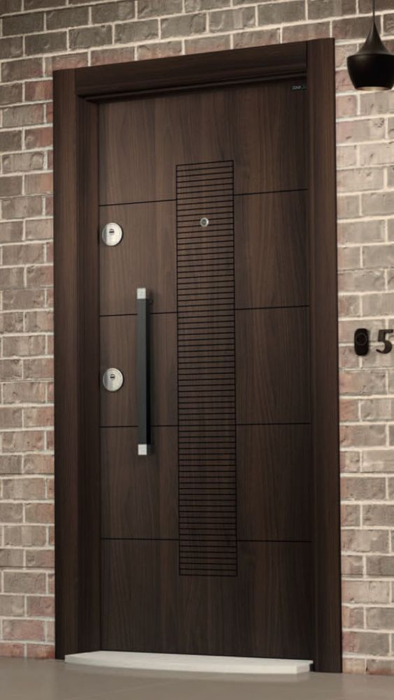 Stunning Solid Dark Brown Wood Door Designs – Engindaily