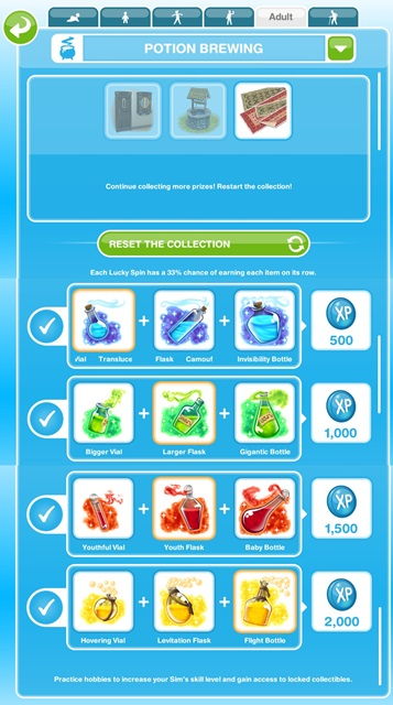 Potion Brewing Hobby The Sims Freeplay - FREEPLAY GUIDE