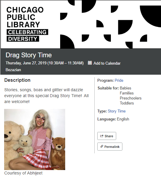 Uptown Update: Enjoy Drag Story Time This Thursday At The Library