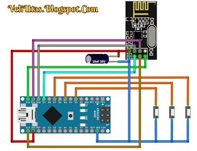 nRF24L01 Remote Control LED « Veli Utas | Bir Elektronikçinin Kişisel Bloğu