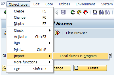 SAP ABAP Central: Convert local class in program to global class in SE24
