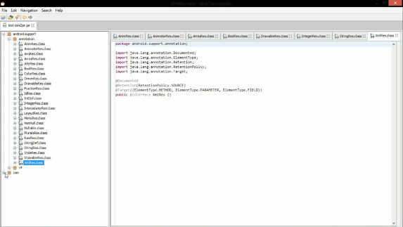 Decompile an Android APK file to a JAR file using dex2jar and JD-GUI