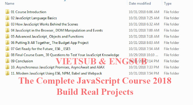 Chia Sẻ Khóa Học The Complete JavaScript Course 2018: Build Real ...