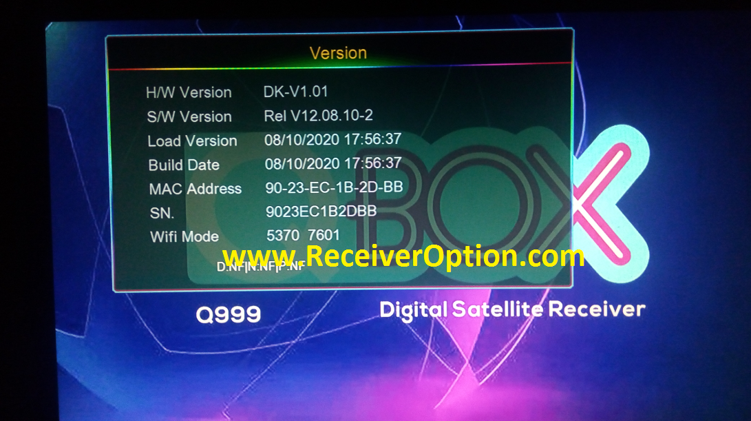 QBOX Q999 1507G 1G 8M NEW SOFTWARE WITH MR AUDIO & LIVE AUDIO OPTION ...
