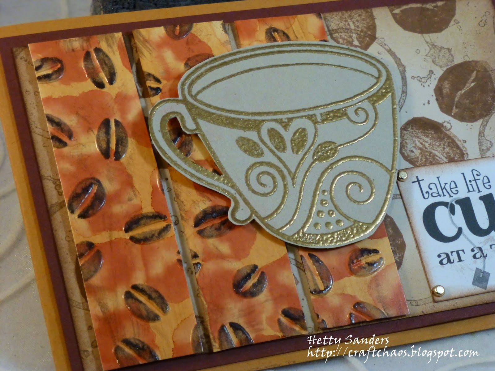 *{CraftChaos}*: Saturday Card: one cup at a time