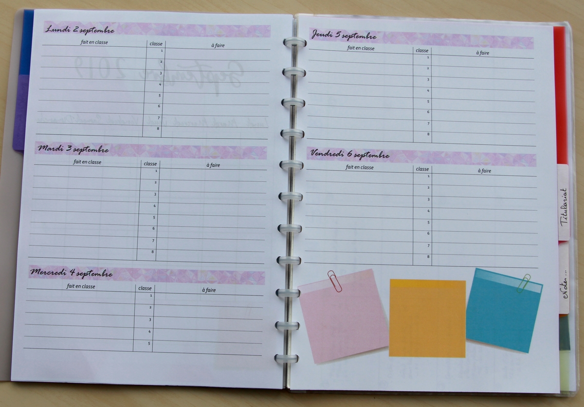 Zoom sur mon journal de bord de l'enseignant 2019-2020 ~ Petits ...