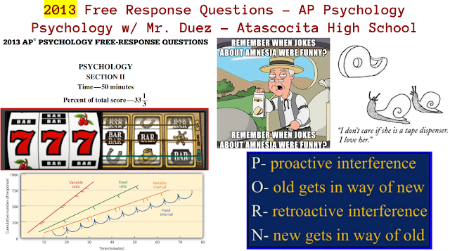AP Psychology @AHS: FRQ