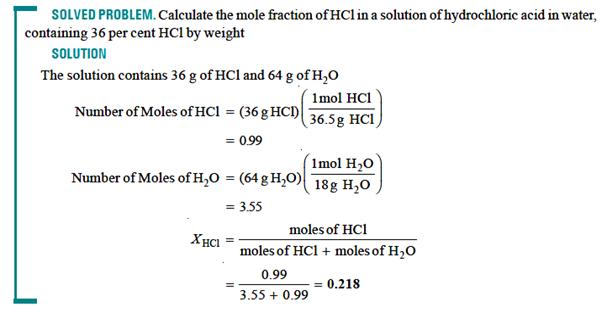 Concentration Mole Fraction Educational Revolution Concentration Mole Fraction Educational Revolution