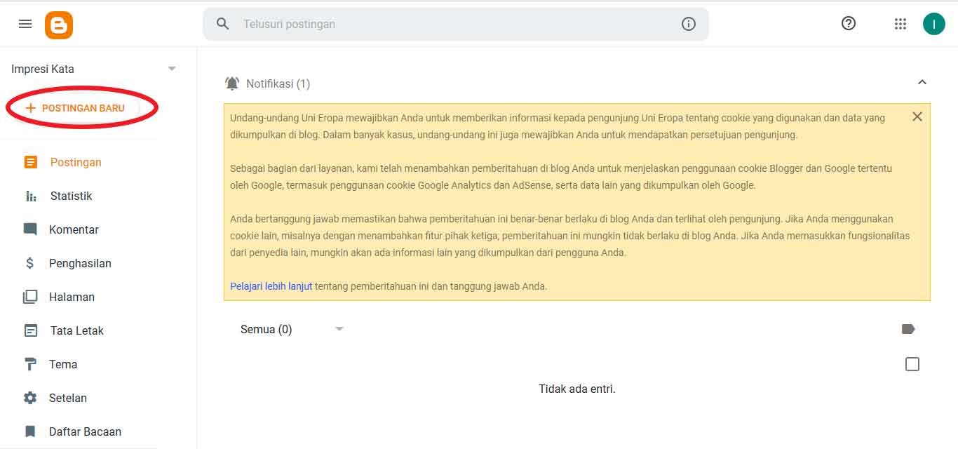 Cara Membuat Blog Gratis Terbaru untuk Pemula Paling Mudah - Pojokata