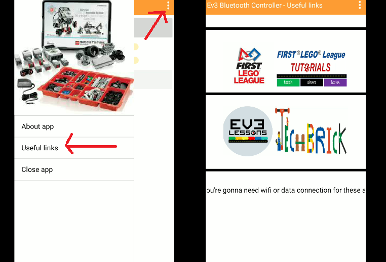 EV3 Bluetooth Controller Application