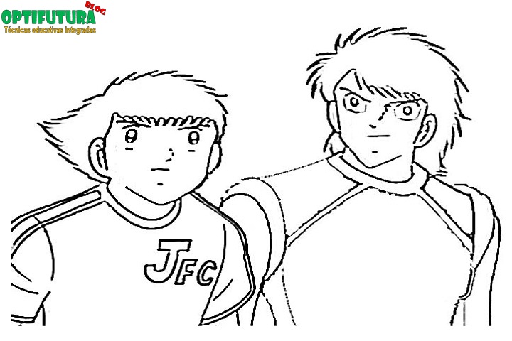 Capitán Tsubasa (Oliver y Benji) [Dibujos para colorear] ~ Optifutura