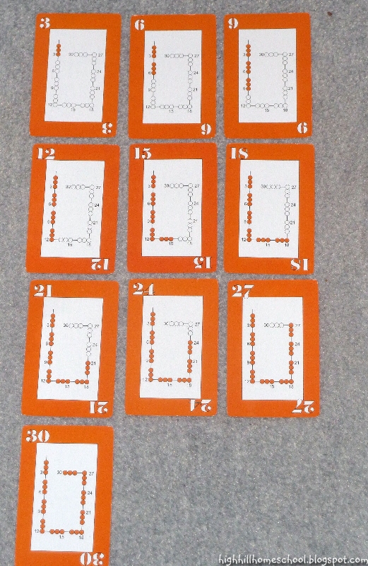 Highhill Homeschool: Speed! - Patterns in the Cards - Three Speed