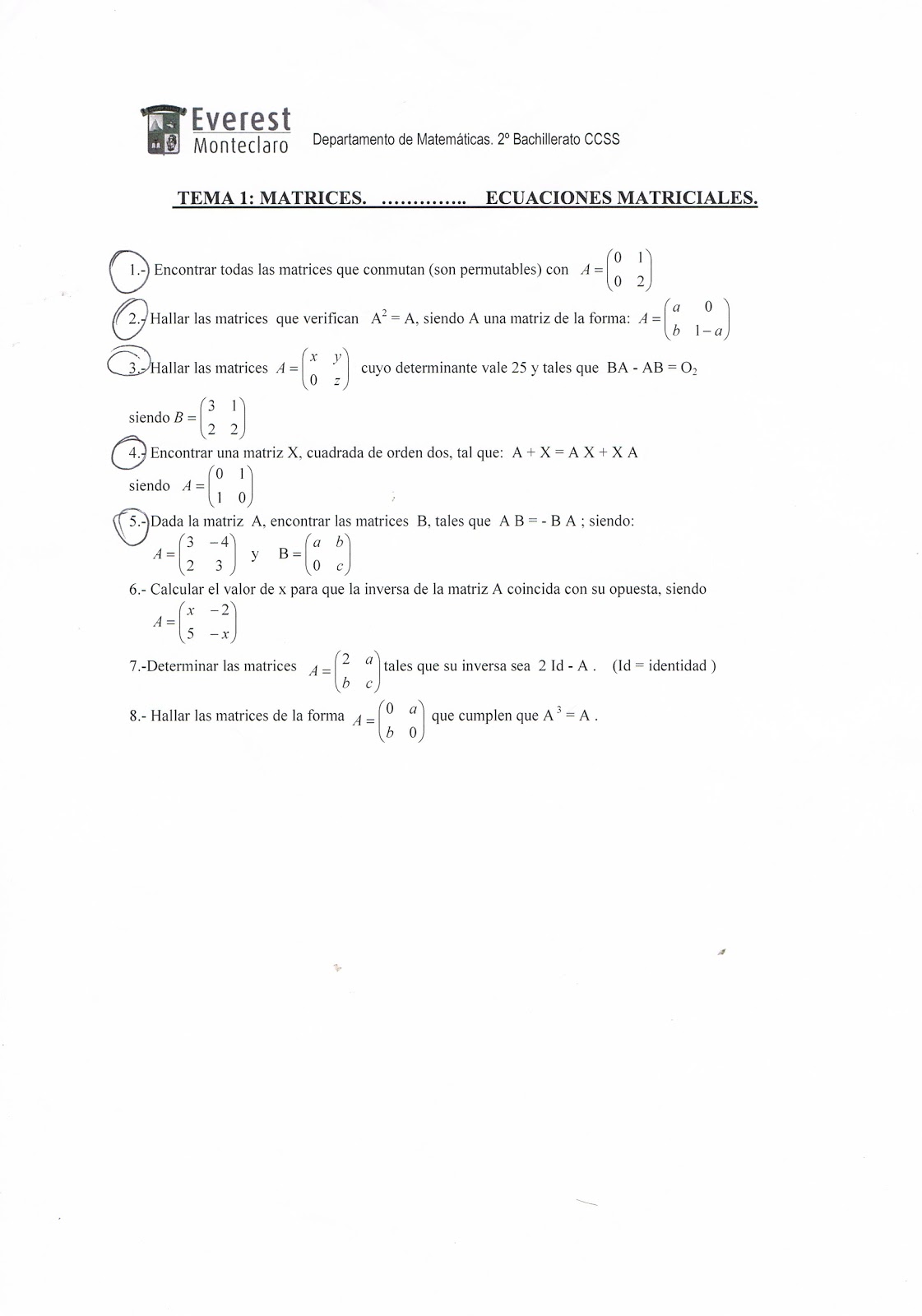 Resolver Ejercicios De Matematicas