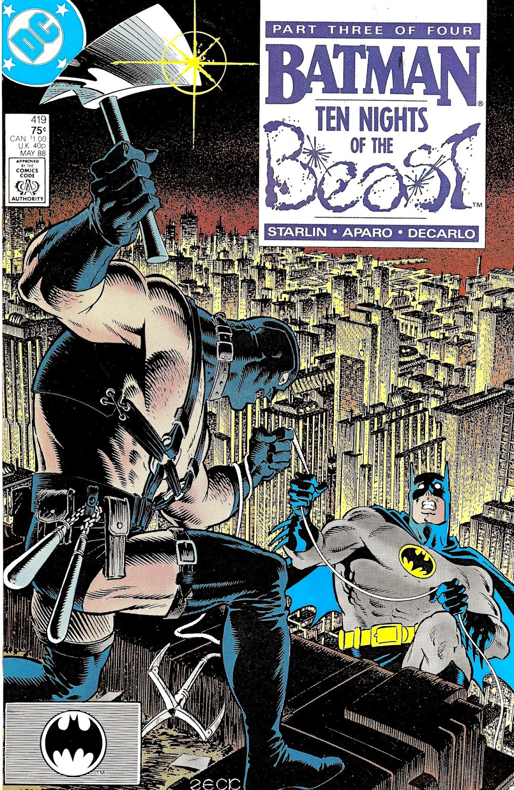 DC Comics of the 1980s: 1988 - Batman: Ten Nights of the Beast