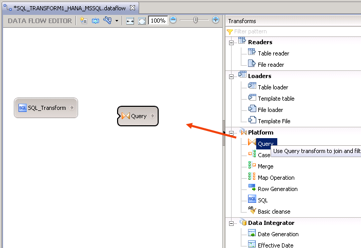 SAP TECH: Implementing SQL Transform