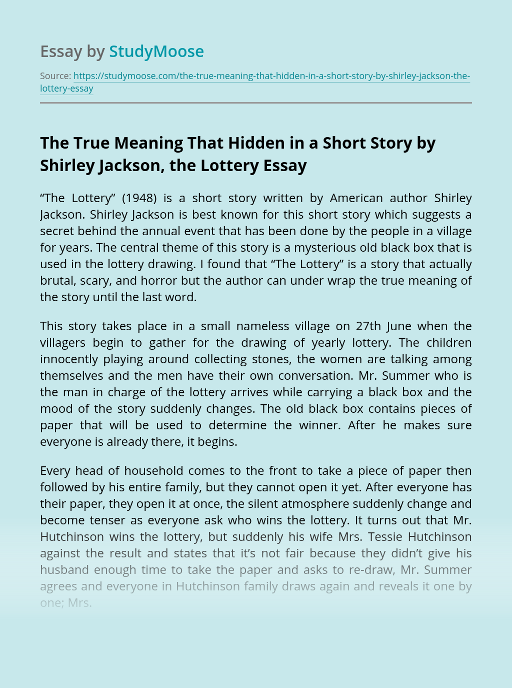 Essay Examples Short Story Essay Essay Examples Short Story Essay