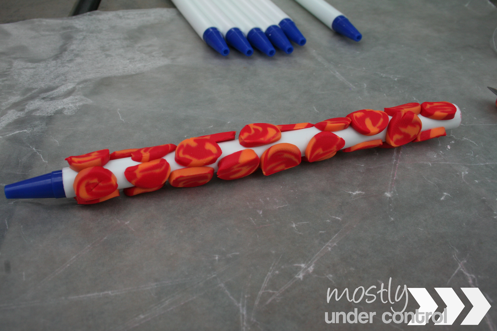 DIY Polymer Clay Pens - Mostly Under Control
