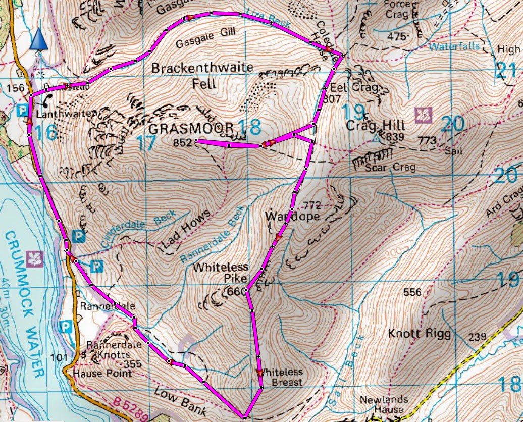 Grasmoor & Whiteless Pike (Lake District)