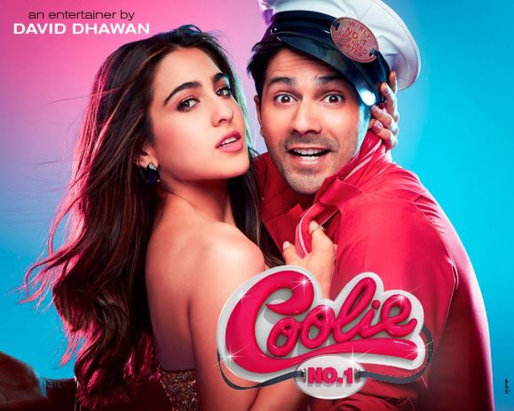 Coolie No 1 First Look, Poster Out : Sara Ali Khan And Varun Dhawan