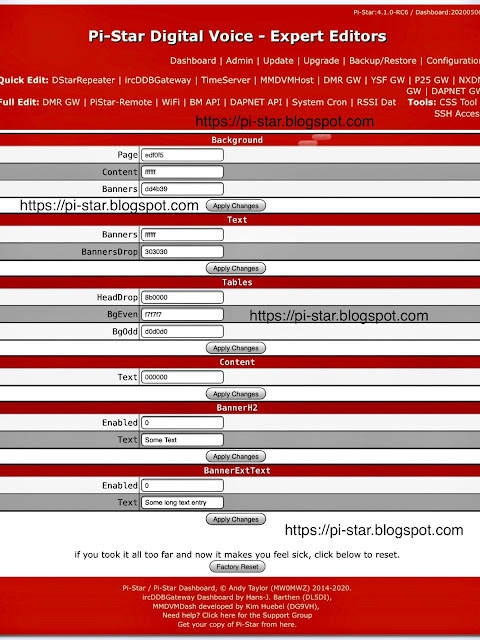 VA3IER Radio Frequency Spectrum Operator: Change Pi-star Colour for ...