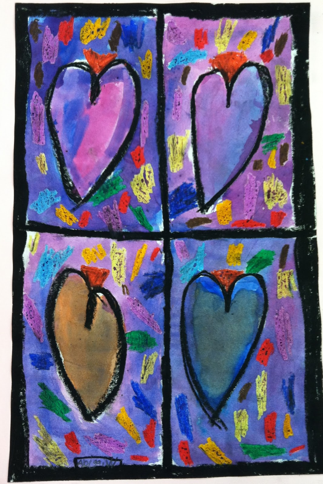 ART with Mrs. A: Fourth Grade Mixed Media Jim Dine Work