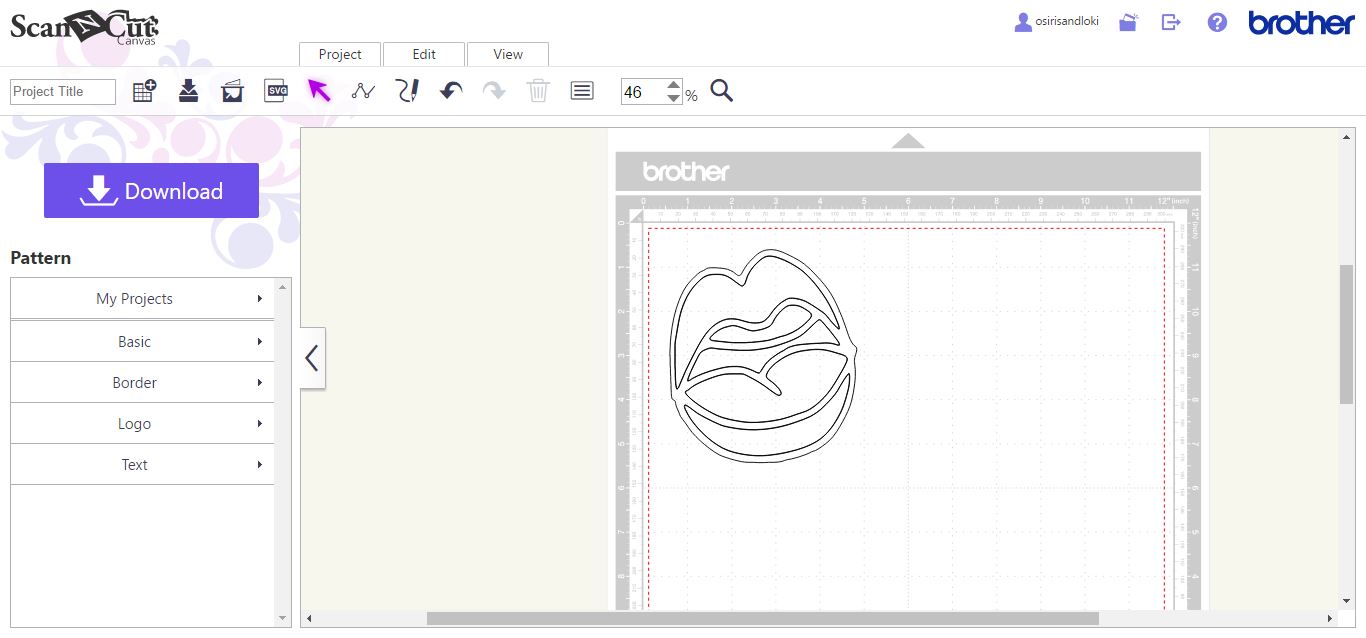 Tracing an image in Brother scan and cut canvas | Design Bundles